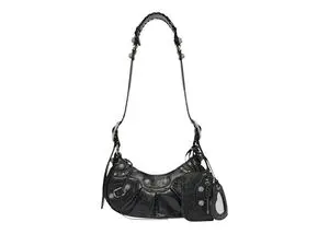 Balenciaga Balenciaga Le Cagole Shoulder Bag XS Rhinestones - Black