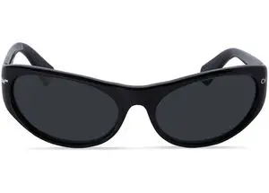 Off-White Napoli Oval Sunglasses - Black (oeri094f23pla0011007)