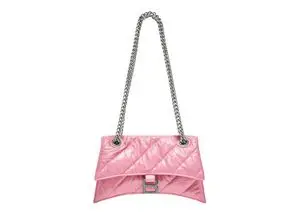 Balenciaga Crush Chain Bag Small Quilted - Pink