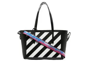 Off-White Diagonal Stripes Binder Shoulder Bag