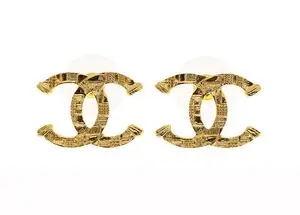 Chanel Cc Logo Earrings - Gold (abb375)
