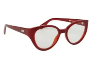 Off-White Off-White Style 62 Eyeglasses Burgundy Blue Light Block (oerj062s24pla0012800/fr)