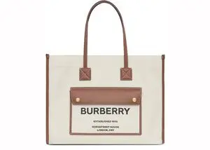 Burberry Medium Freya Tote Natural/tan