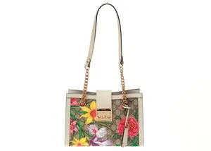 Gucci Padlock Gg Flora Shoulder Bag