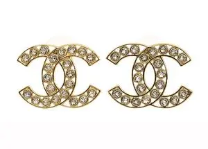 Chanel Cc Logo Earrings - Gold (aba870)