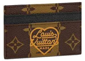 LOUIS VUITTON X Nigo Double Card Holder Monogram Stripes - Brown