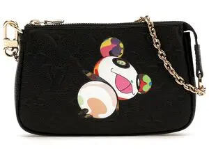 LOUIS VUITTON Louis Vuitton X Takashi Murakami Mini Pochette Accessoires - Black