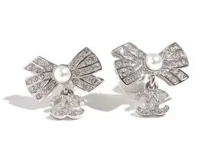 Chanel Bow Tie Earring