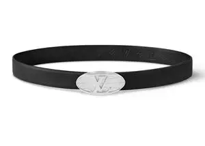 LOUIS VUITTON Fiction 30mm Reversible Belt - Black