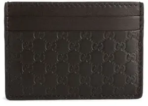Gucci Card Case Microssima - Black