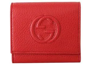 Gucci Soho Trifold Wallet Small - Red
