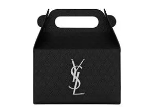 Saint Laurent Takeaway Box In Leather - Black
