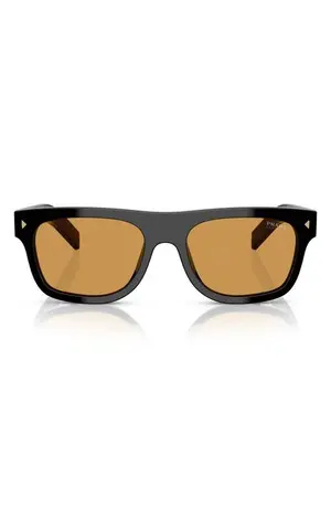Prada 55mm Pillow Sunglasses - Black