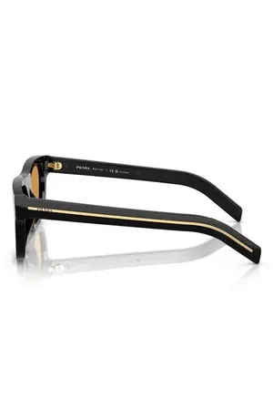 Prada 55mm Pillow Sunglasses - Black