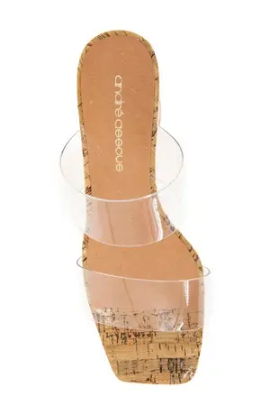 Andre Assous Drew Raffia Sandals - Clear