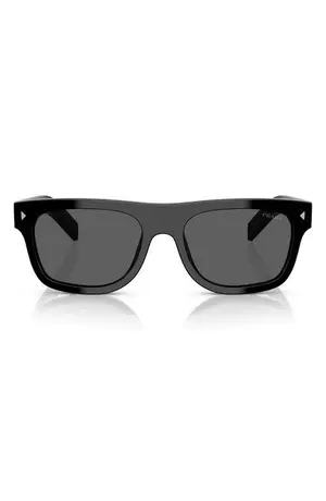 Prada 55mm Pillow Sunglasses - Black
