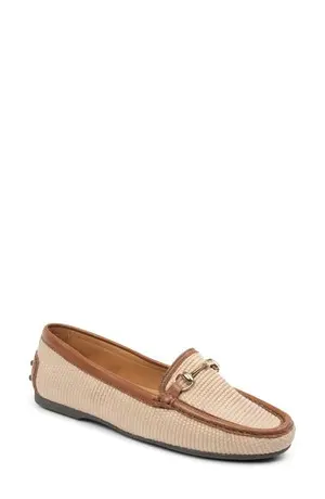 PATRICIA GREEN Finn Raffia Loafer - Natural Raffia/ Whisky Leather