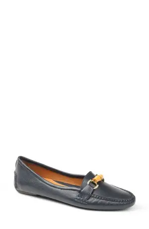 PATRICIA GREEN Jillian Driving Loafer - Navy Leather