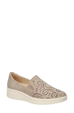 EASY WORKS BY EASY STREET Ying Perforated Slip-on Sneaker - Natural