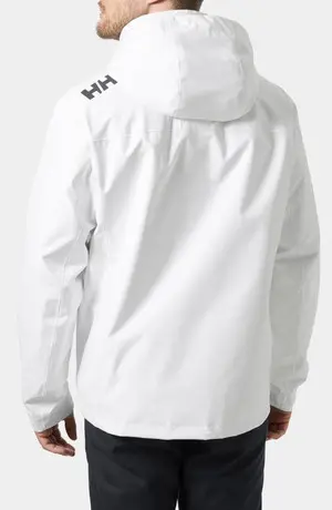 Helly Hansen Hooded Crew 2.0 Waterproof Midlayer Sailing Jacket - White