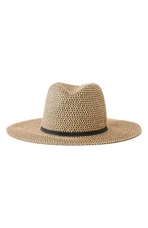 Rip Curl Classic Panama Straw Hat - Black/tan