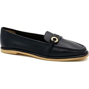 AMALFI BY RANGONI Generosa Leather Loafer - Black Vaporr