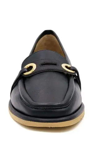 AMALFI BY RANGONI Generosa Leather Loafer - Black Vaporr