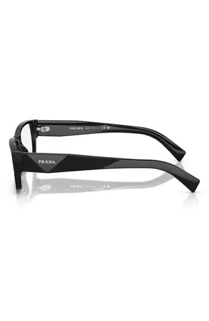 Prada 57mm Rectangular Eyeglasses