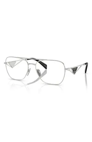 Prada 57mm Pilot Optical Glasses