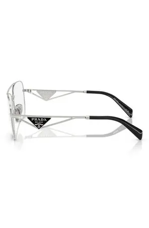 Prada 57mm Pilot Optical Glasses