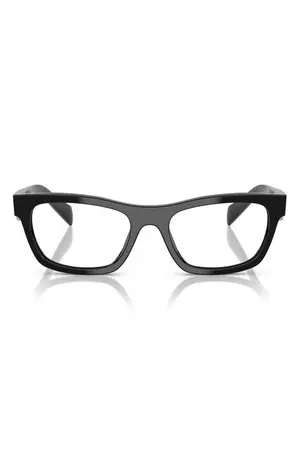 Prada 54mm Butterfly Eyeglasses - Black
