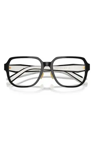 Prada 56mm Pillow Optical Eyeglasses - Black