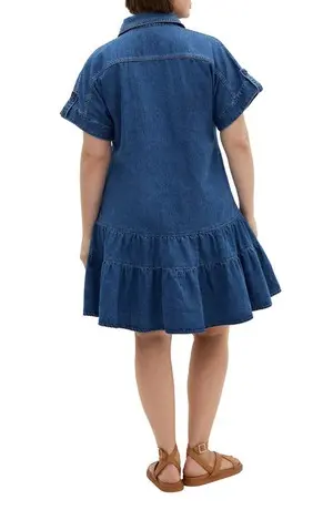 City Chic Layla Denim Shirt Dress
