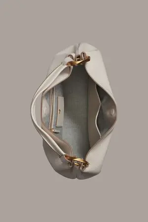 Donna Karan New York Glenwood Leather Shoulder Bag - Sand