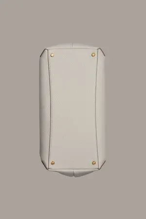 Donna Karan New York Glenwood Leather Shoulder Bag - Sand