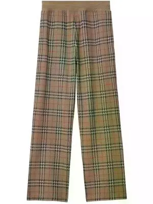 Burberry Check Track Pants - Neutrals
