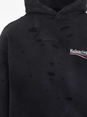 Balenciaga Logo Cotton Hoodie