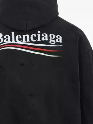 Balenciaga Logo Cotton Hoodie