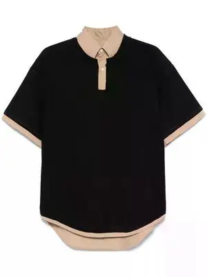 MAISON MARGIELA Layered-effect Polo Shirt
