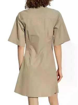 AMI Paris Cotton Shirt Dress - Neutrals