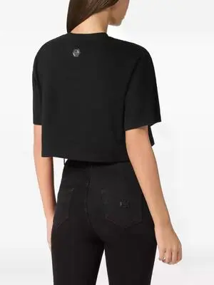 Philipp Plein Car Cropped T-shirt - Black