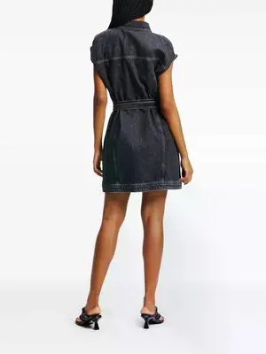 Karl Lagerfeld Belted Denim Shirt Dress