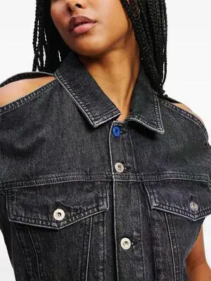Karl Lagerfeld Belted Denim Shirt Dress