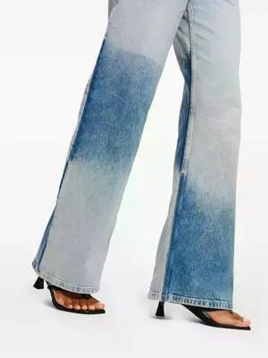 Karl Lagerfeld Two-tone Flared Jeans