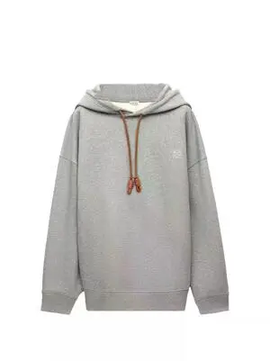 Loewe Relaxed Fit Hoodie In Cotton - Grey