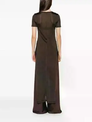 LEMAIRE Knitted Maxi Dress - Brown