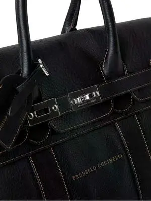 Brunello Cucinelli Country Luggage Bag - Black
