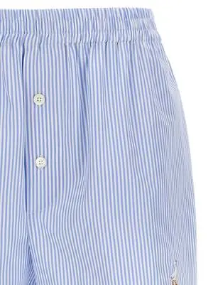 Moschino Striped Poplin Shorts