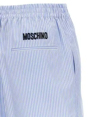 Moschino Striped Poplin Shorts