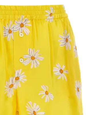 Moschino Margherite' Print Silk Shorts